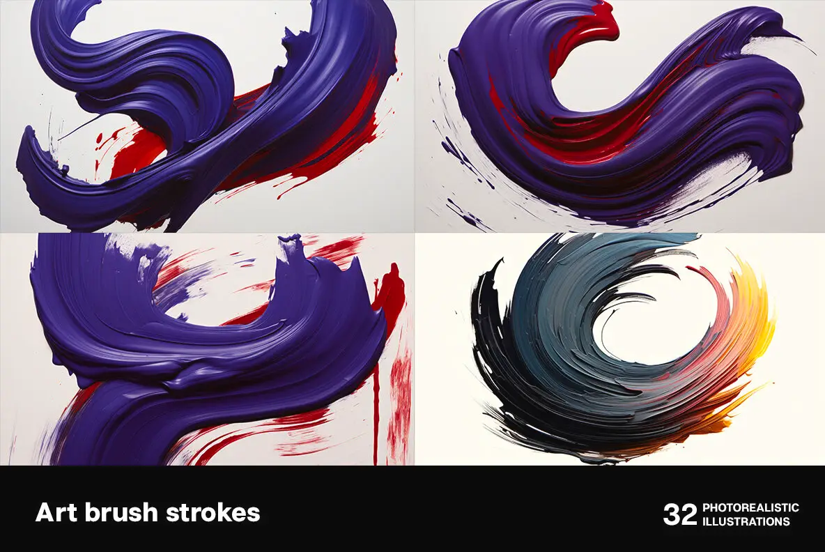 Art Brush Strokes Abstract - YouWorkForThem