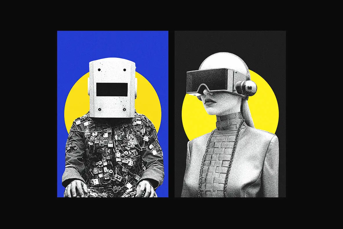 Grain Risograph Photo Effect - YouWorkForThem