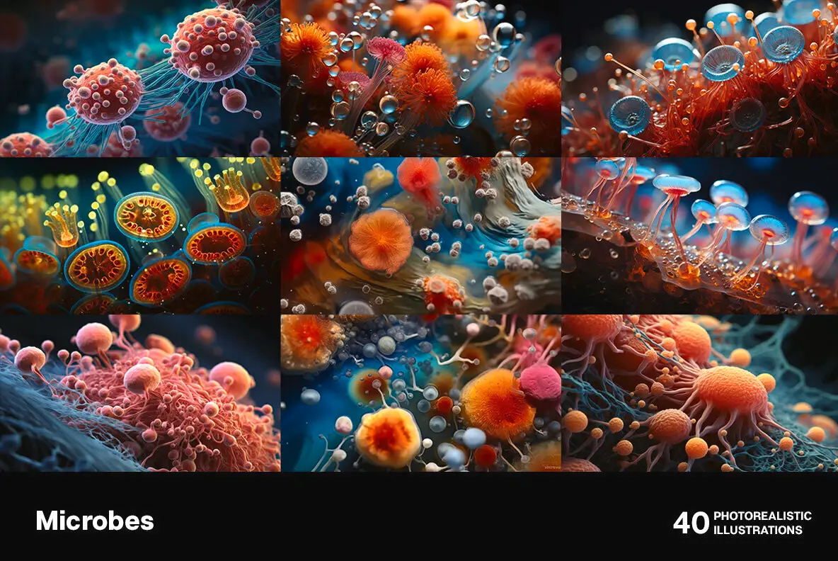 Microbes Graphics - YouWorkForThem