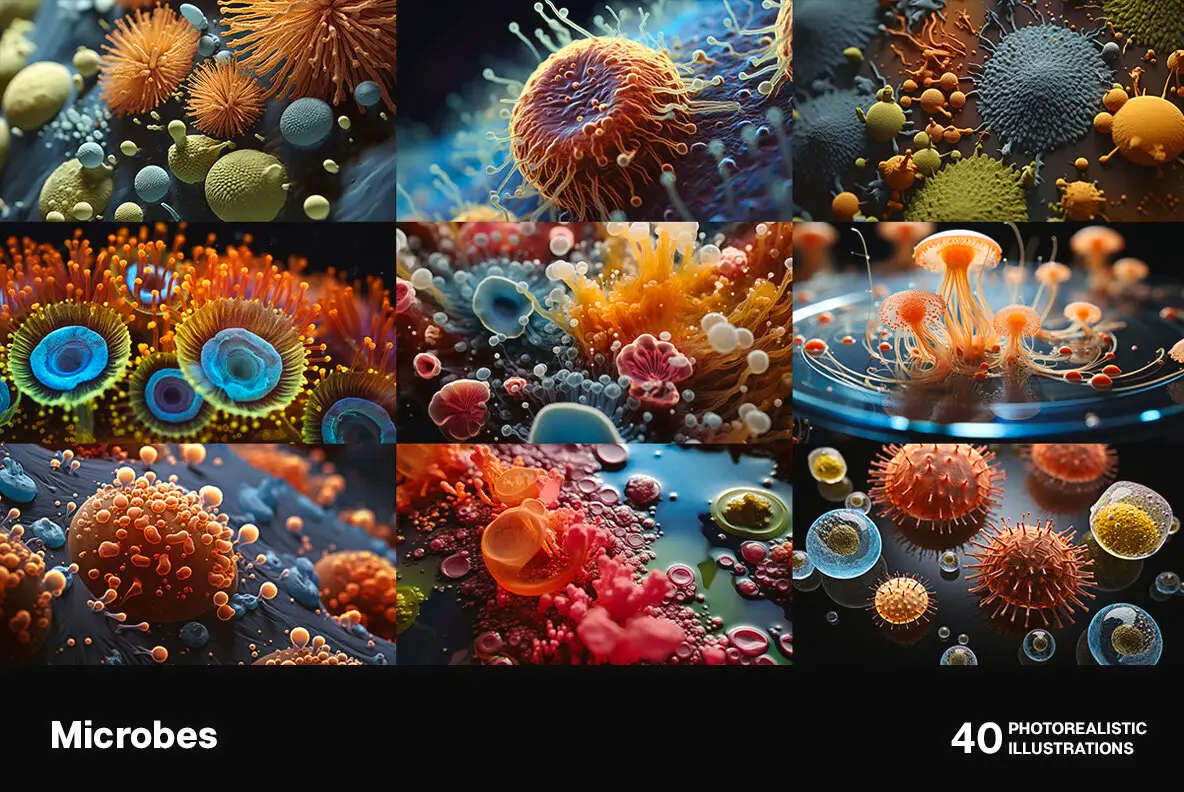 Microbes Graphics - YouWorkForThem