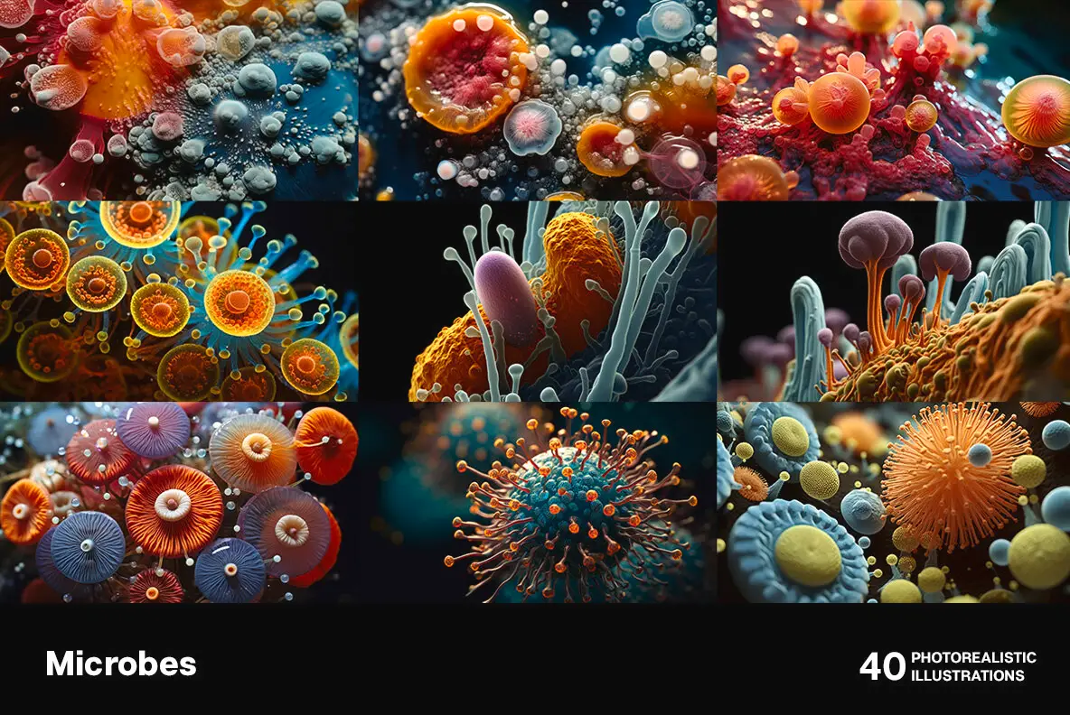 Microbes Graphics - YouWorkForThem