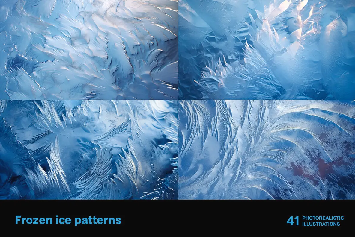 Frozen Ice patterns Nature - YouWorkForThem