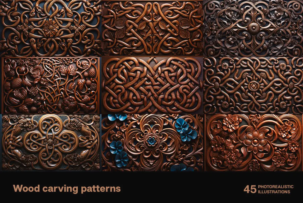 Wood carving patterns Graphics - YouWorkForThem