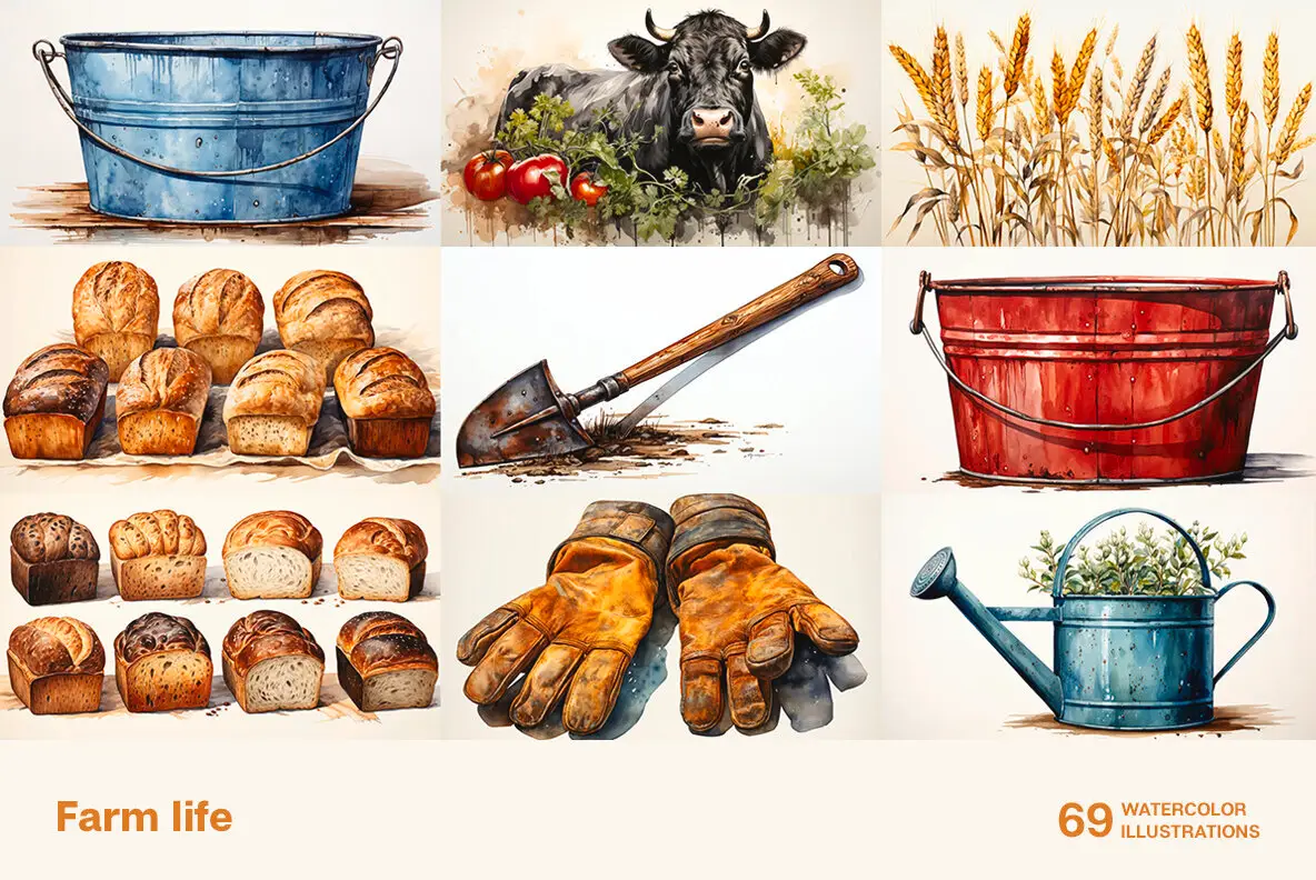 Farm Life Illustrations - YouWorkForThem