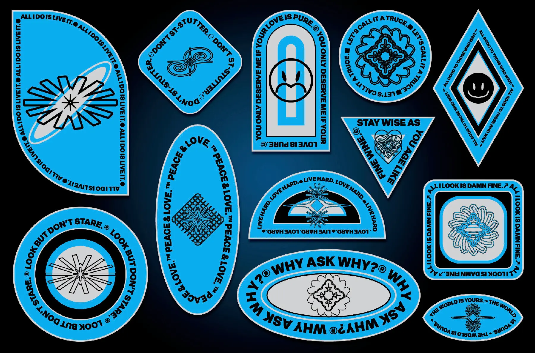 Label Stickers Vol.1 Mockups - YouWorkForThem