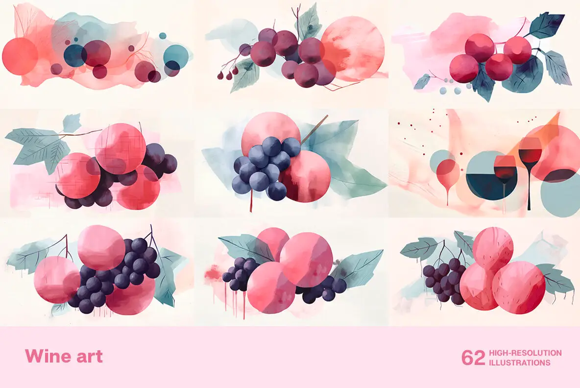 Wine art Illustrations - YouWorkForThem