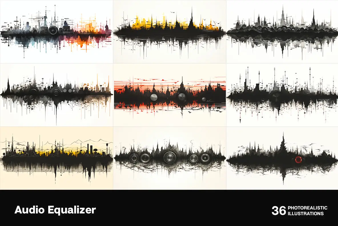 Audio Equalizer Graphics - YouWorkForThem