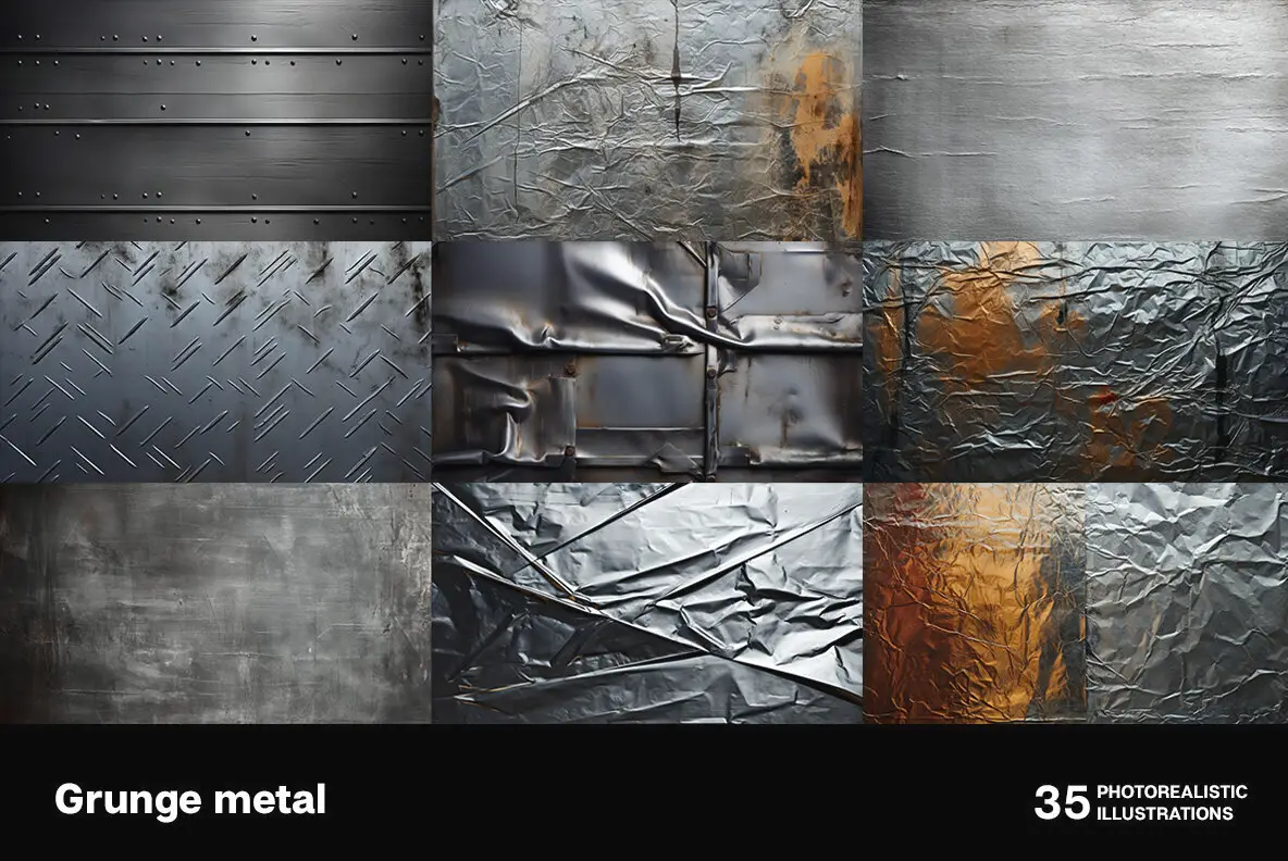 Grunge metal textures Graphics - YouWorkForThem