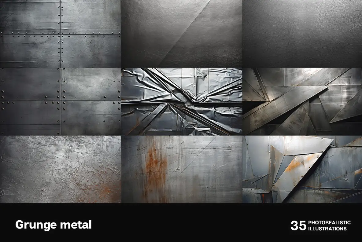 Grunge metal textures Graphics - YouWorkForThem