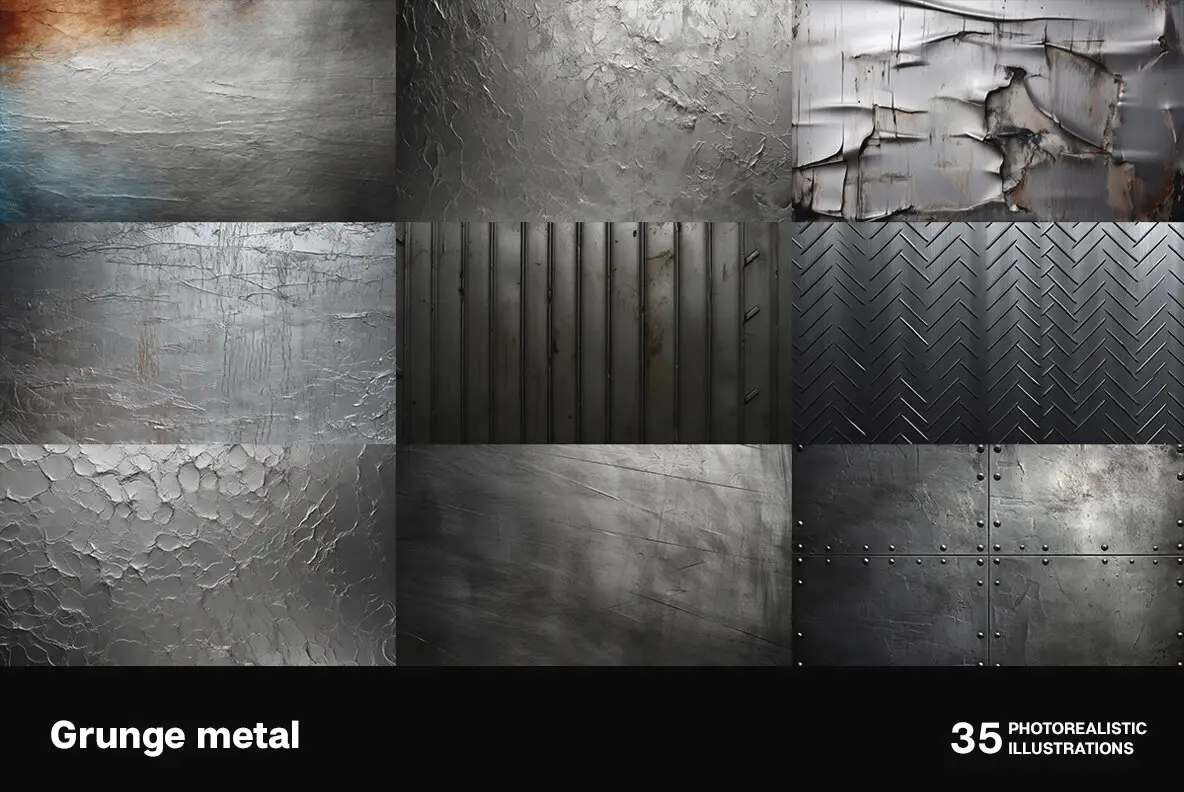 Grunge metal textures Graphics - YouWorkForThem