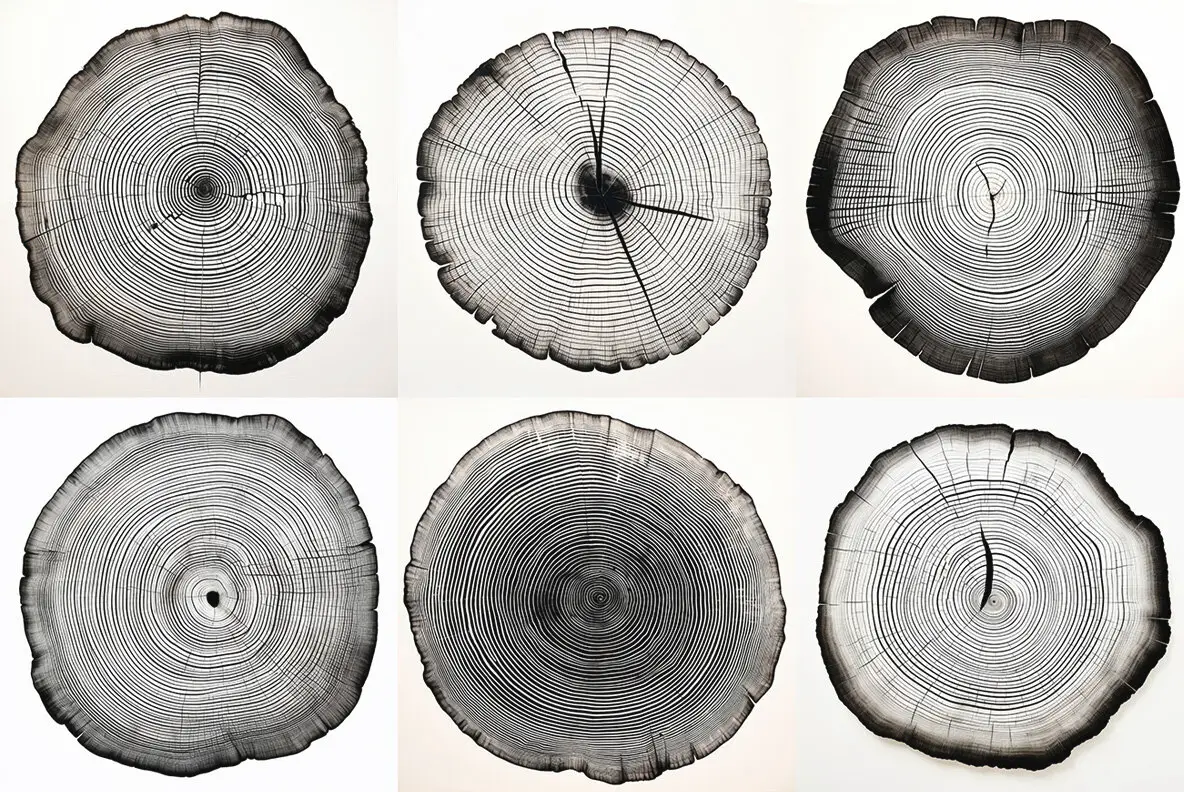 Black tree rings Graphics - YouWorkForThem