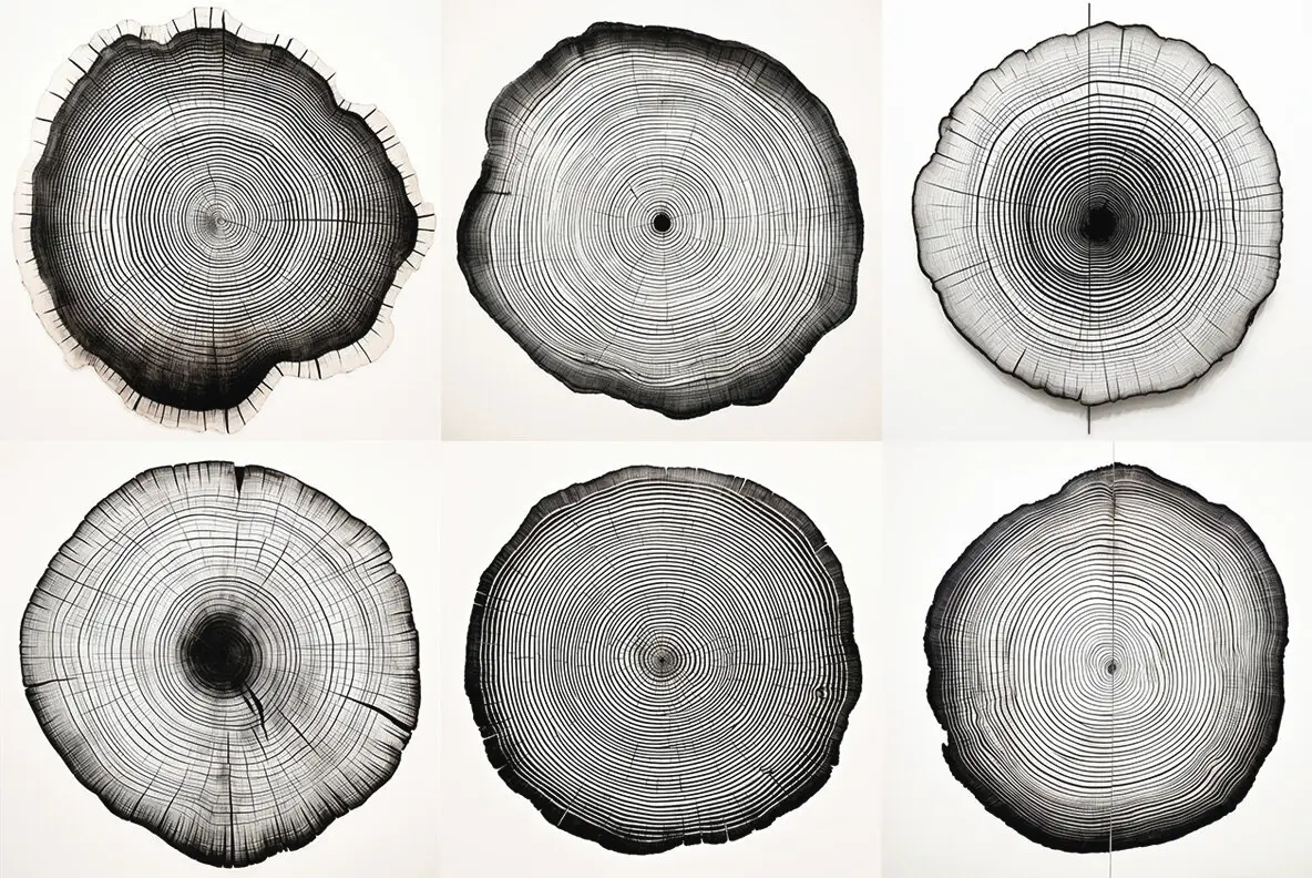 Black tree rings Graphics - YouWorkForThem