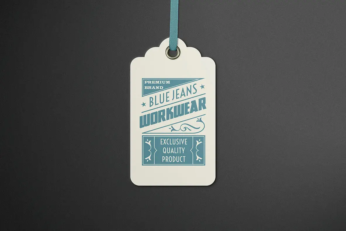 Apparel Tag Labels Logo Mockups Mockups - YouWorkForThem