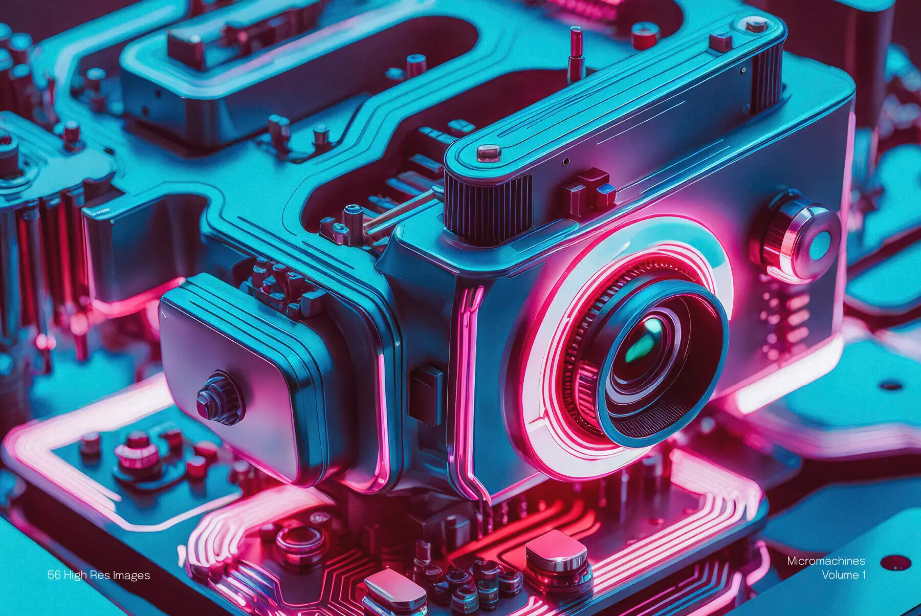 Micromachines Volume 1: High-Resolution AI-Generated Tech Images - YouWorkForThem