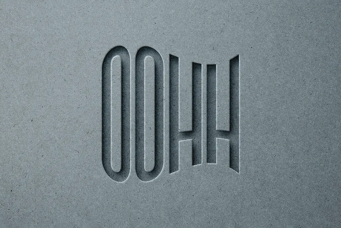 Paper Cutout Effect Logo Mockup Graphics - YouWorkForThem