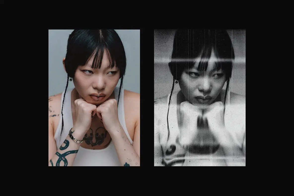 Smudged Scan Photo Effect - YouWorkForThem