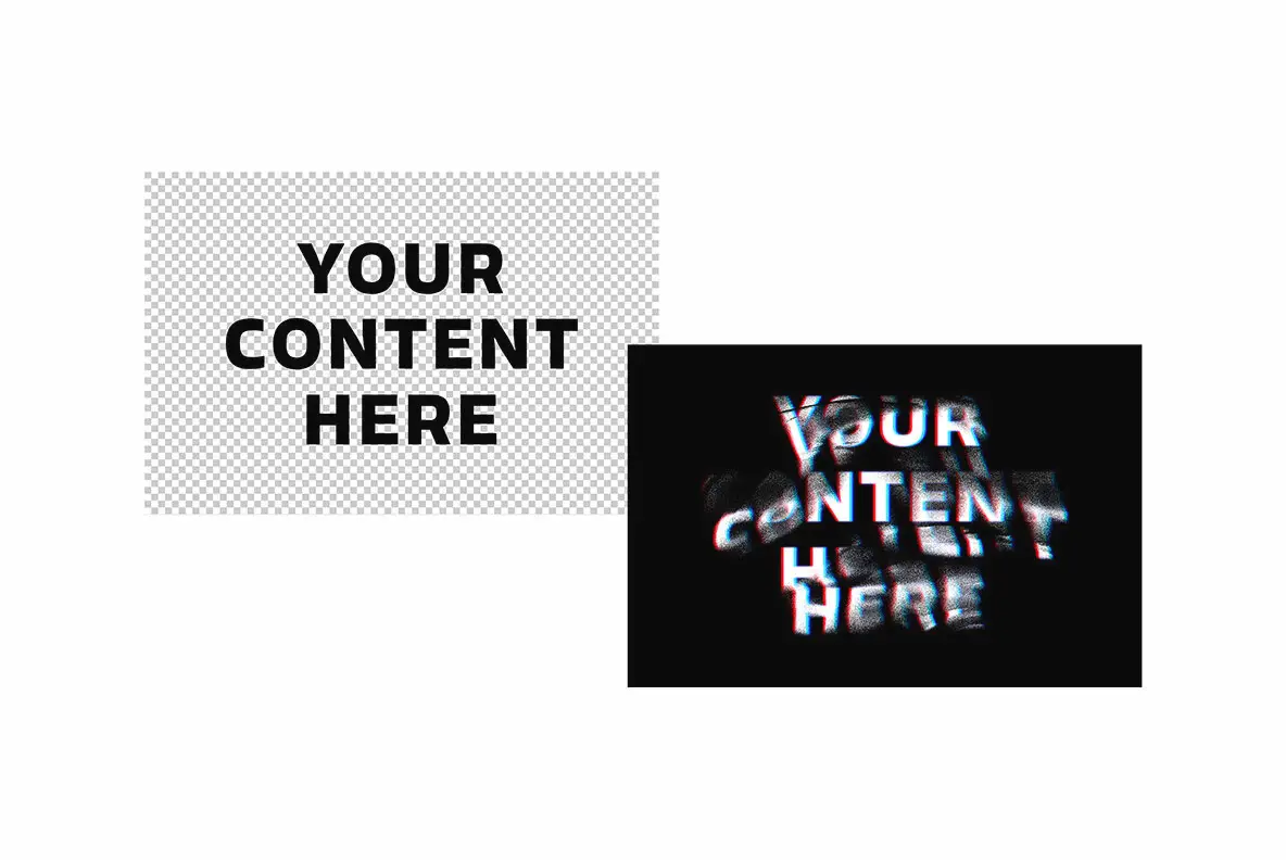 Displacement Text Effect - YouWorkForThem