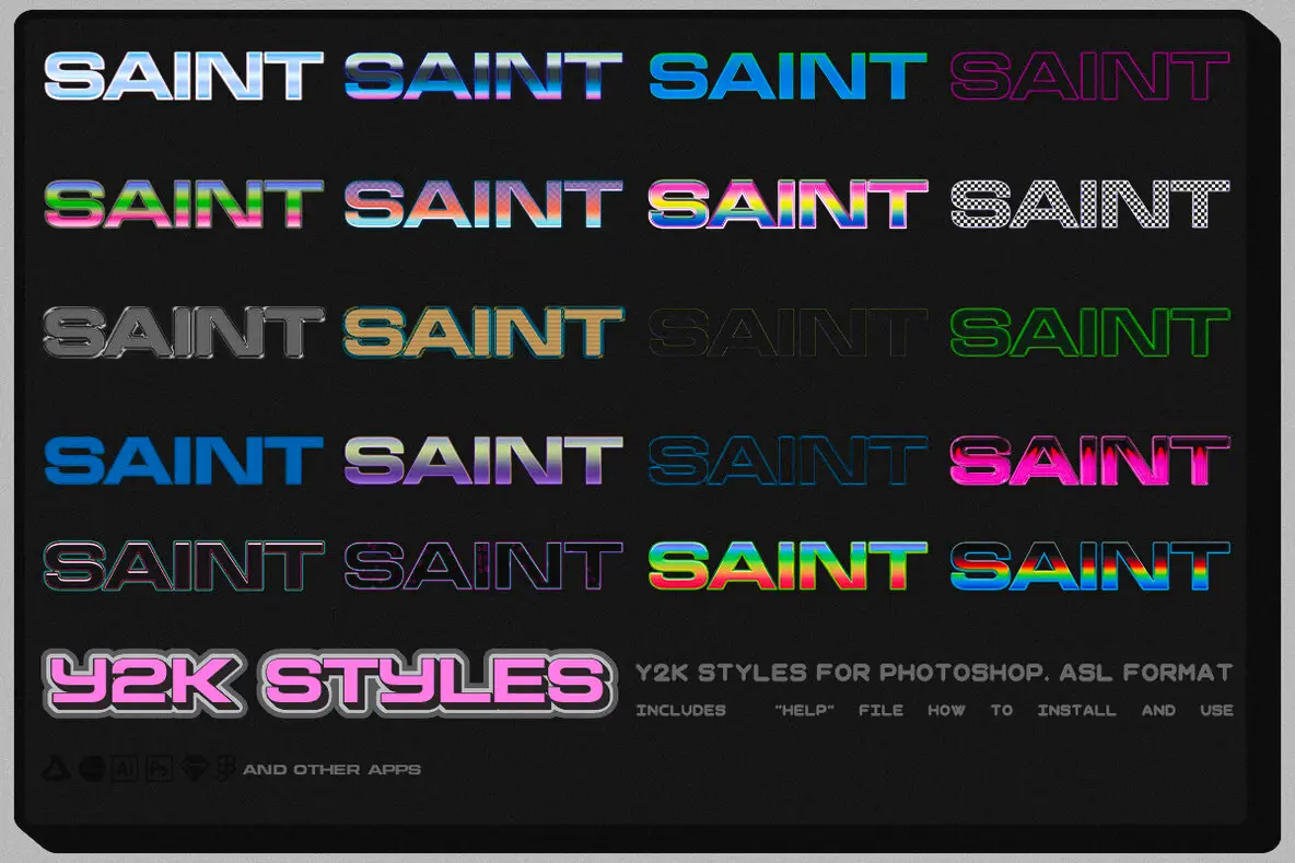 Y2K Toolkit - Vector Shapes, Bitmap, Text Effect Graphics - YouWorkForThem