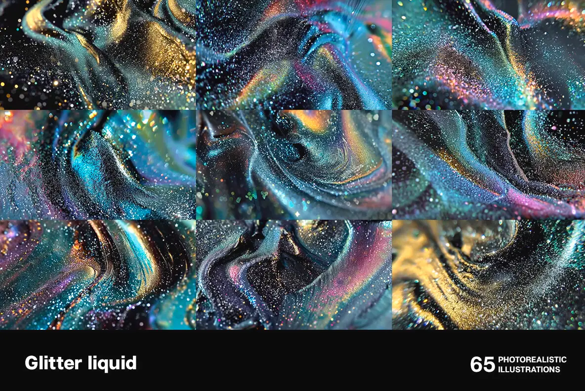 Glitter liquid Graphics - YouWorkForThem