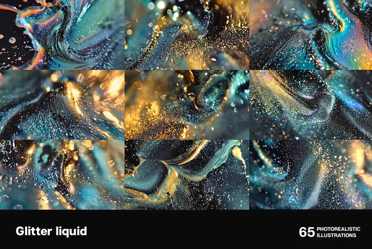 Glitter liquid Graphics - YouWorkForThem