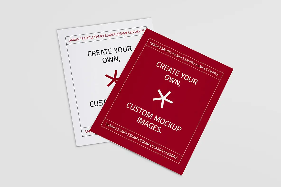 US Letter Poster Flyer Mockups Graphics - YouWorkForThem