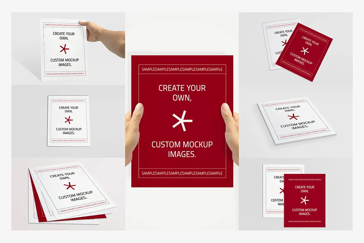 US Letter Poster Flyer Mockups Graphics - YouWorkForThem