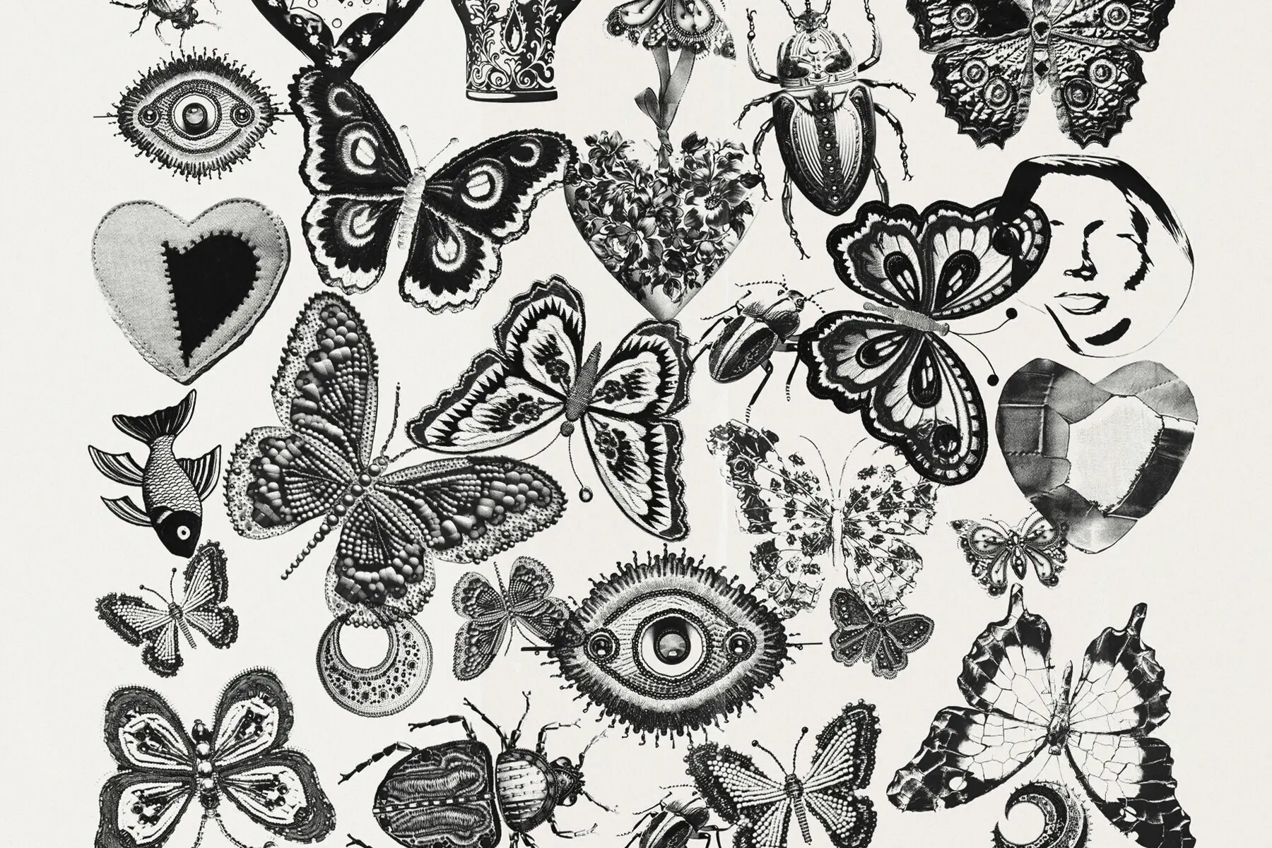 Cryptic Mixed Media Collage Illustrations - YouWorkForThem