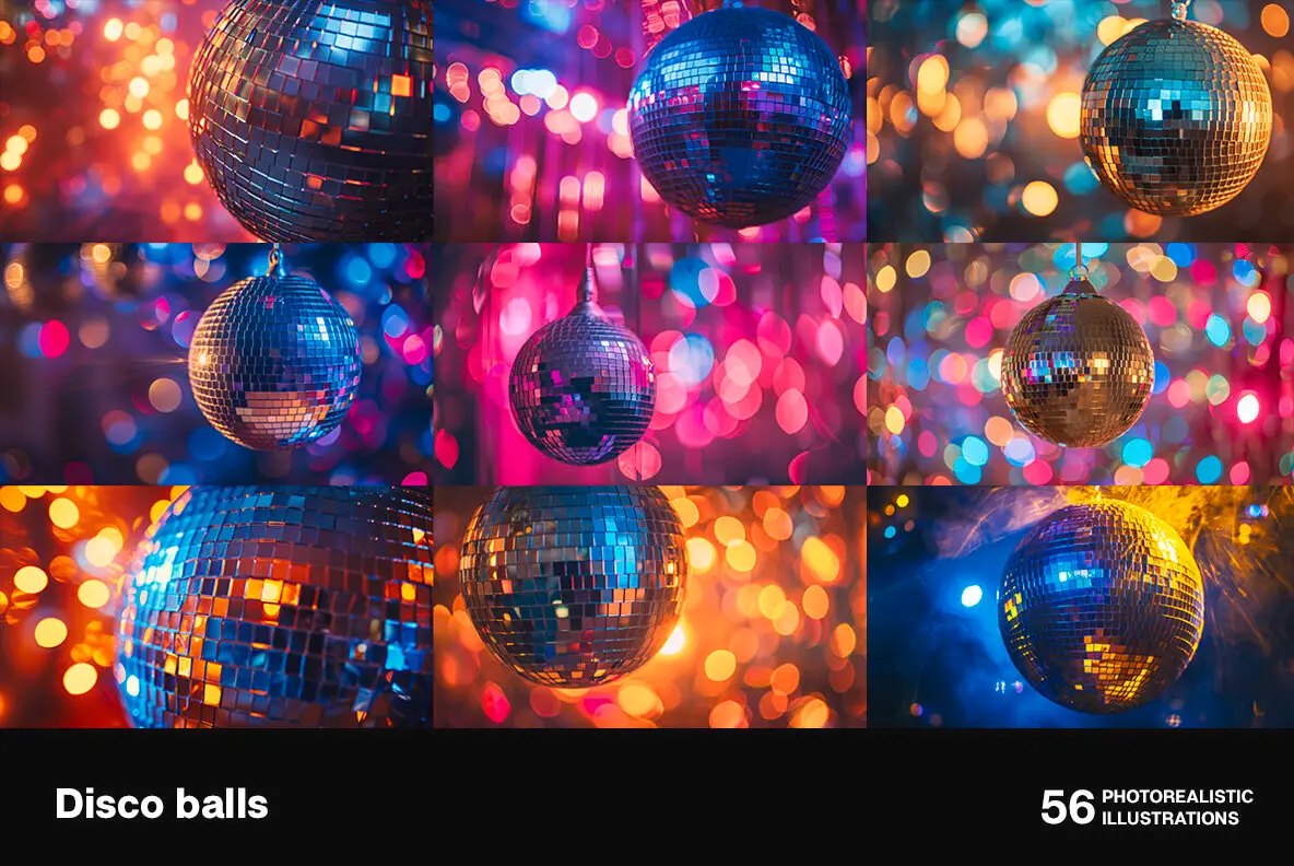 Disco balls Graphics - YouWorkForThem