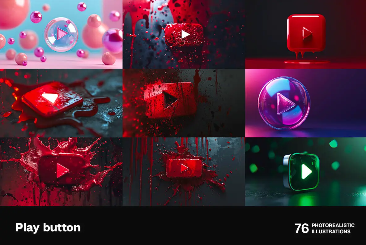 Play buttons Graphics - YouWorkForThem
