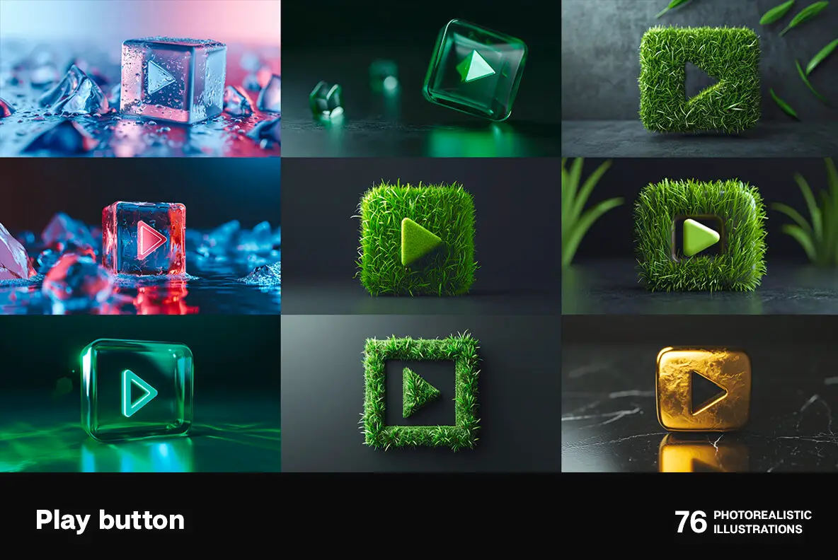 Play buttons Graphics - YouWorkForThem