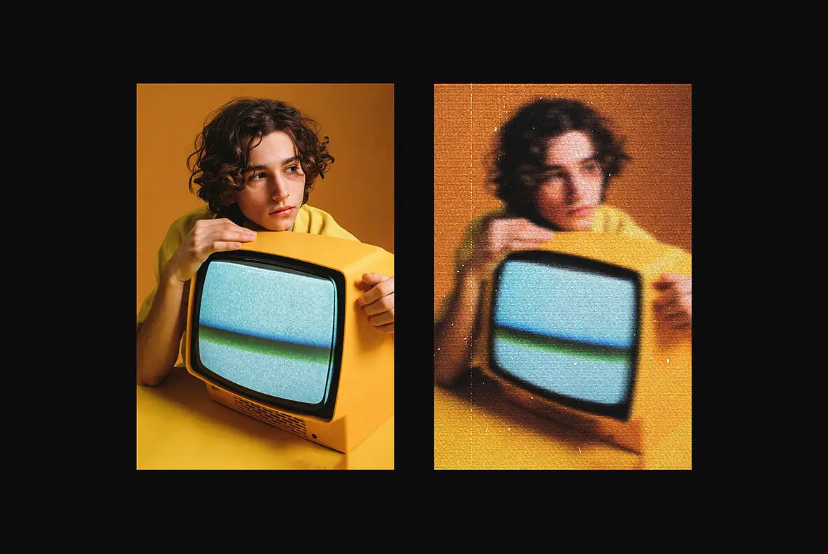 Retro TV Photo Effect - YouWorkForThem