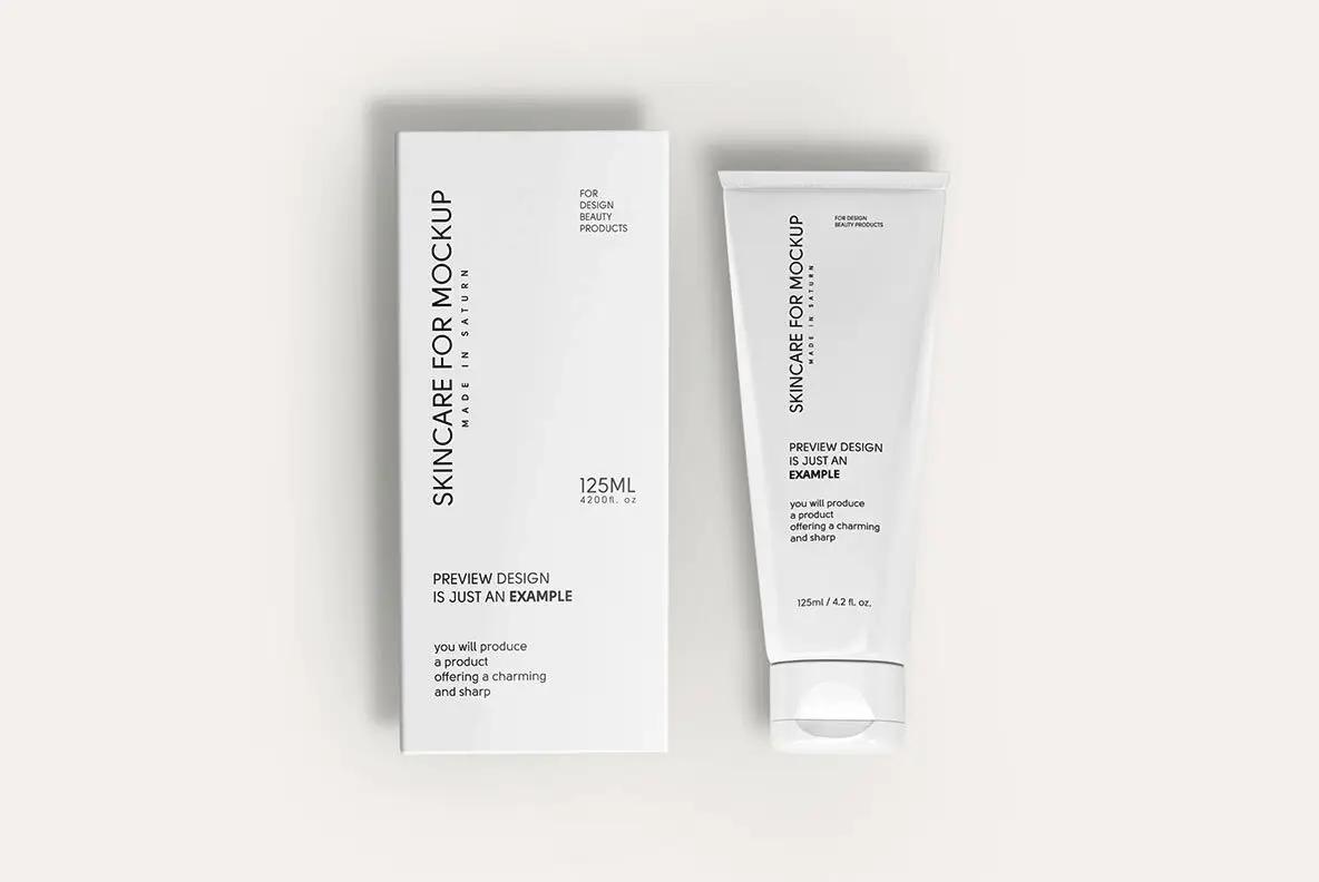 Cosmetic Tube Packaging Mockups Graphics - YouWorkForThem
