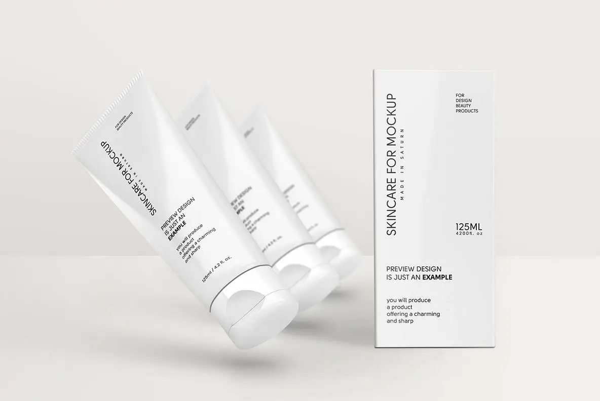 Cosmetic Tube Packaging Mockups Graphics - YouWorkForThem