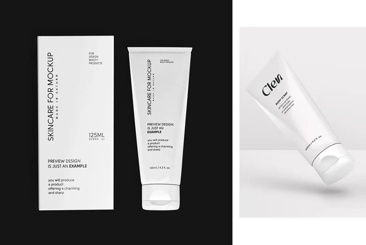 Cosmetic Tube Packaging Mockups Graphics - YouWorkForThem