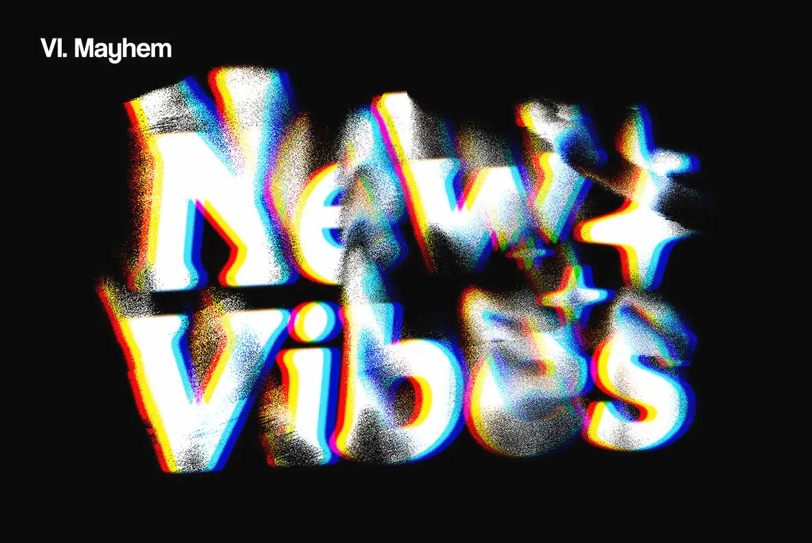 Glitch Distortion Text Effects Collection - YouWorkForThem