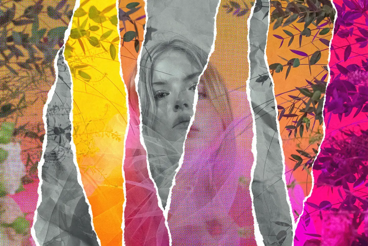 Torn Paper Pieces Photo Effect - YouWorkForThem
