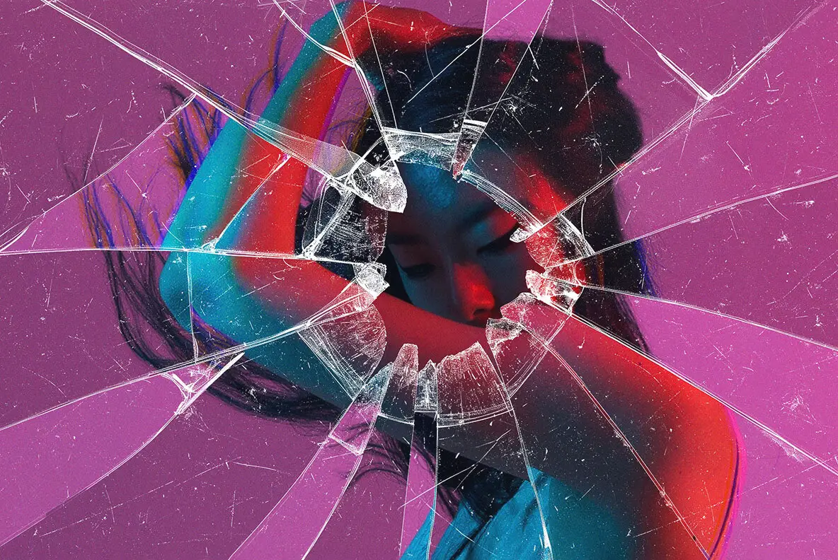 Smashed Glass Photo Effect Youworkforthem