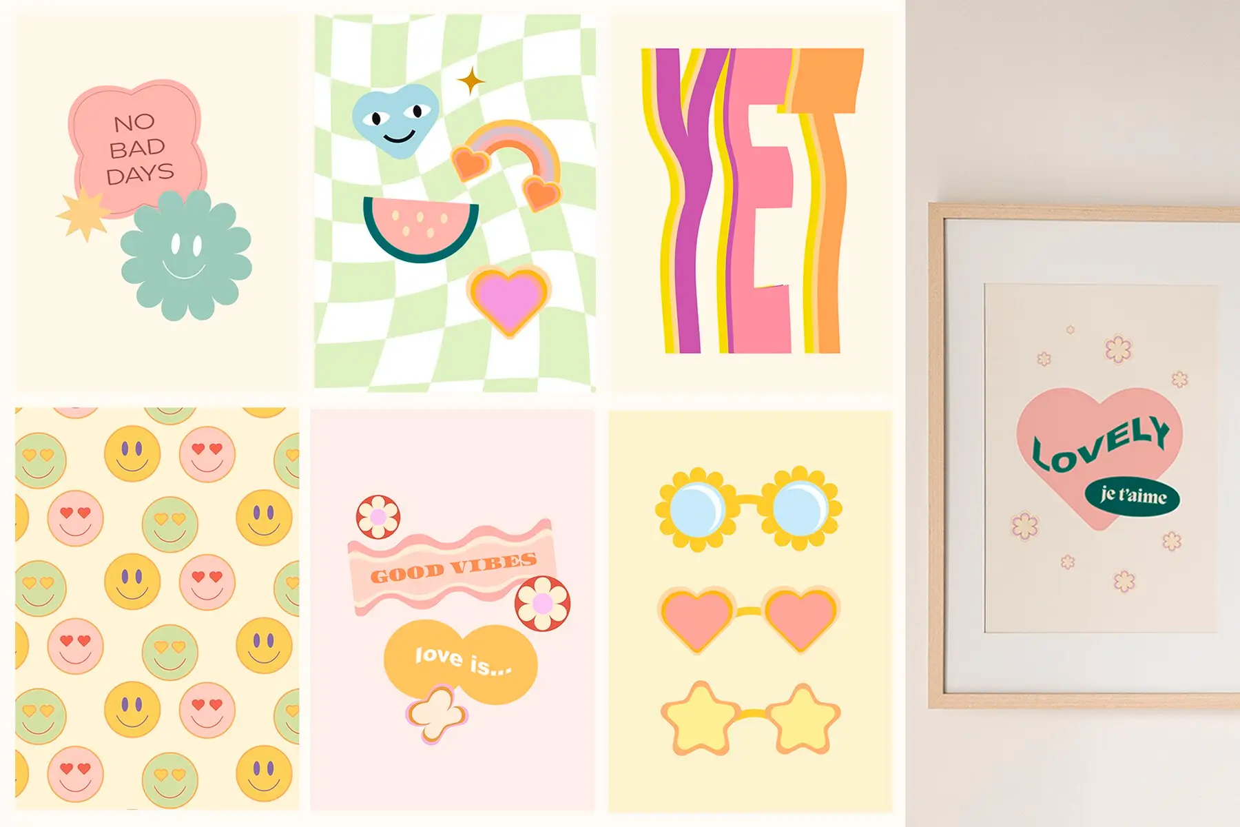 Retro Collection Bang-Bang 139 Illustrations - YouWorkForThem