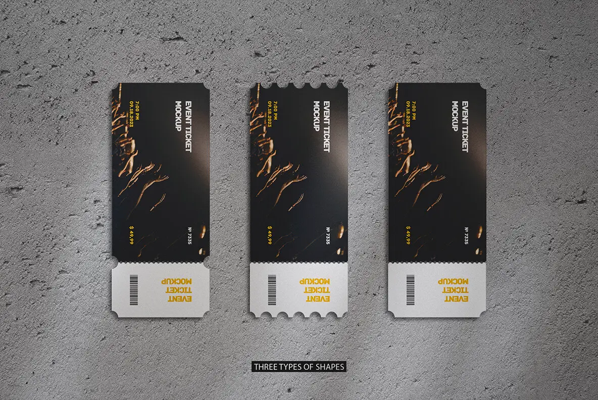 Event Tickets Mockup Scene Graphics - YouWorkForThem