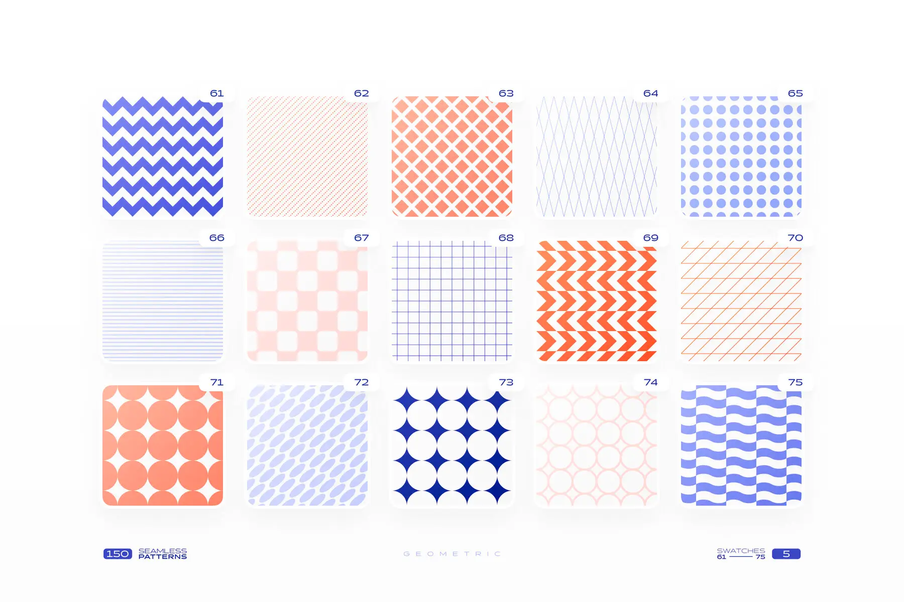 150 Geometric Seamless Patterns Collection Graphics - YouWorkForThem