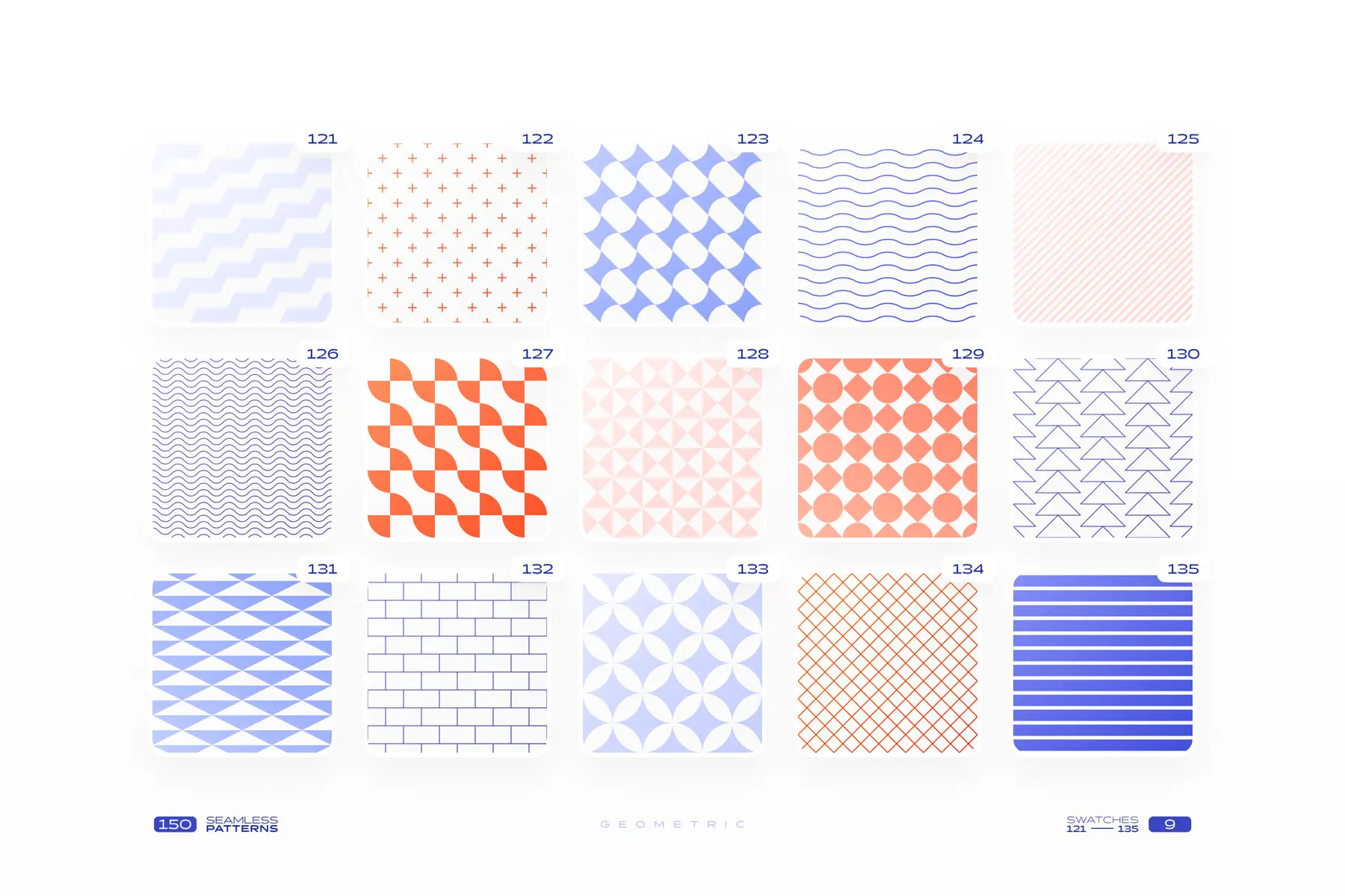 150 Geometric Seamless Patterns Collection Graphics - YouWorkForThem