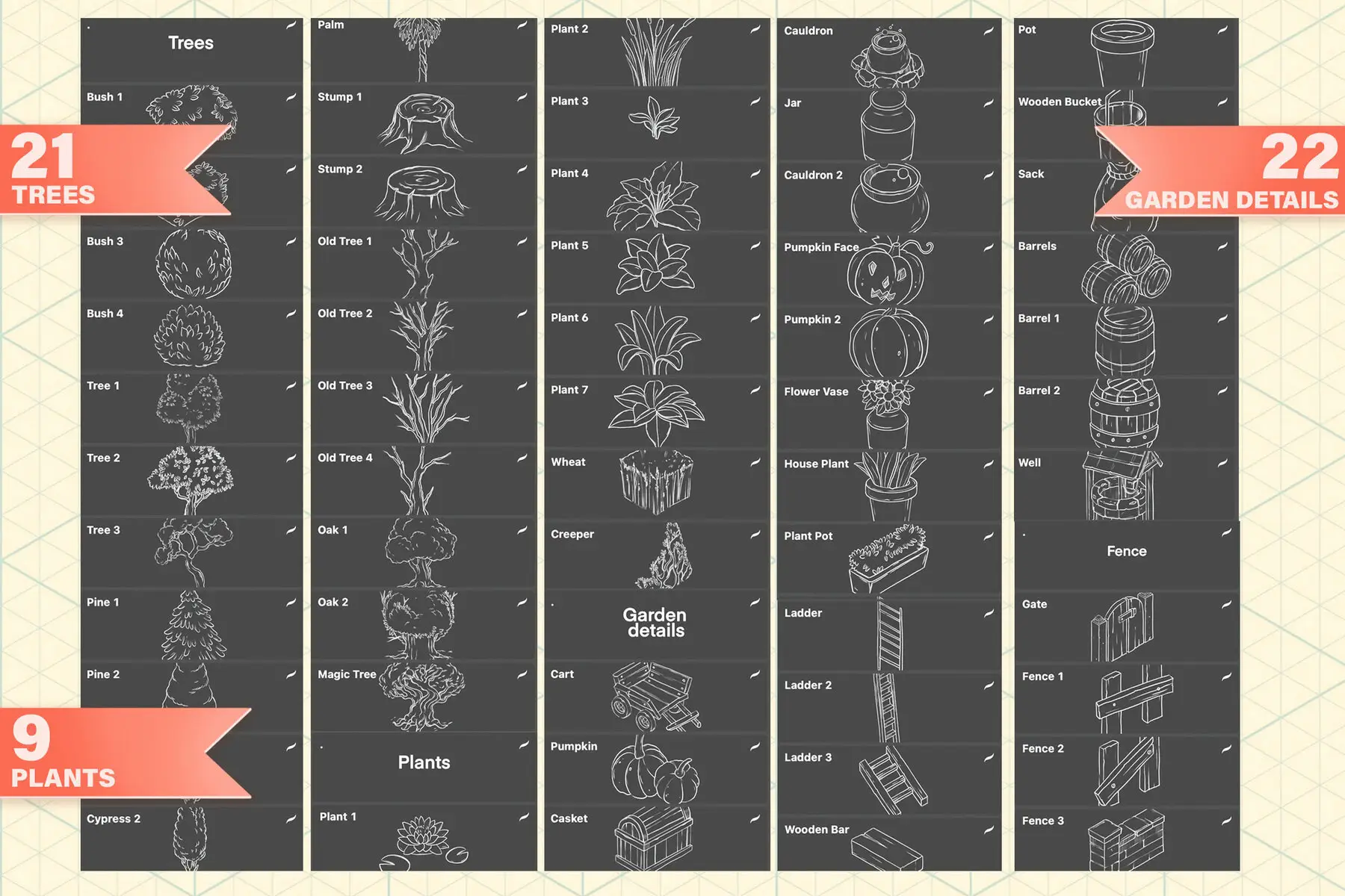 Isometric Town Procreate and Photoshop Creator - YouWorkForThem