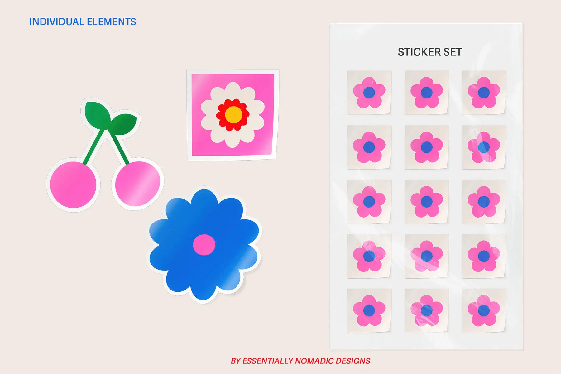 Bright Geometric Pattern Shapes Creator Kit Graphics - YouWorkForThem