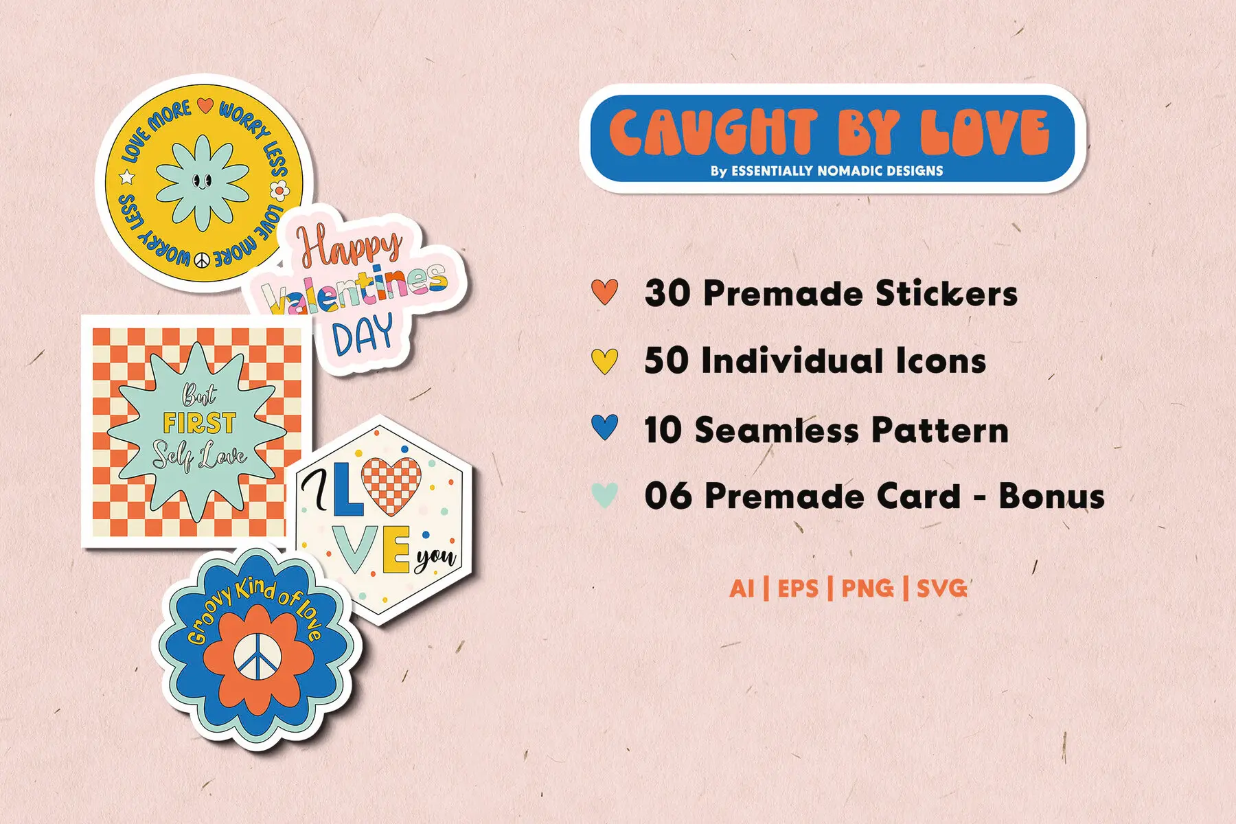 Retro Valentines Day Graphic Collection Illustrations - YouWorkForThem