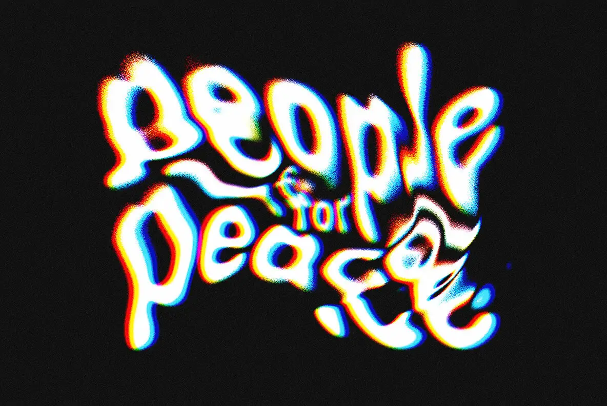 Liquid Distortion Glitch Text Effect - YouWorkForThem