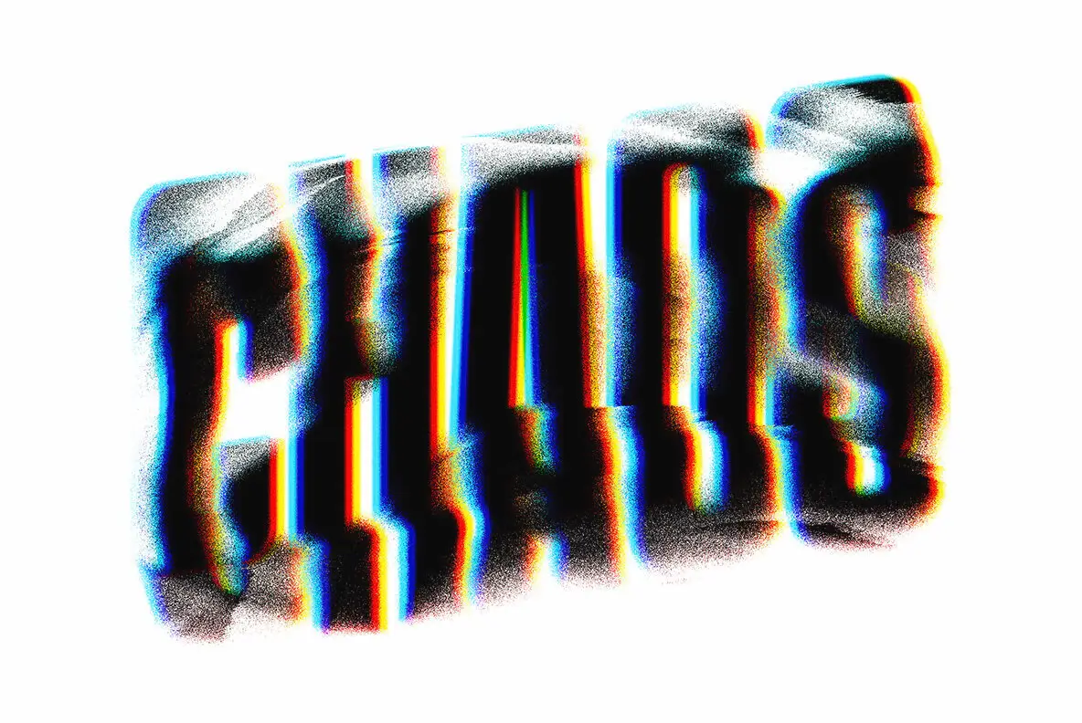 Distortion Mash Text Effect - YouWorkForThem
