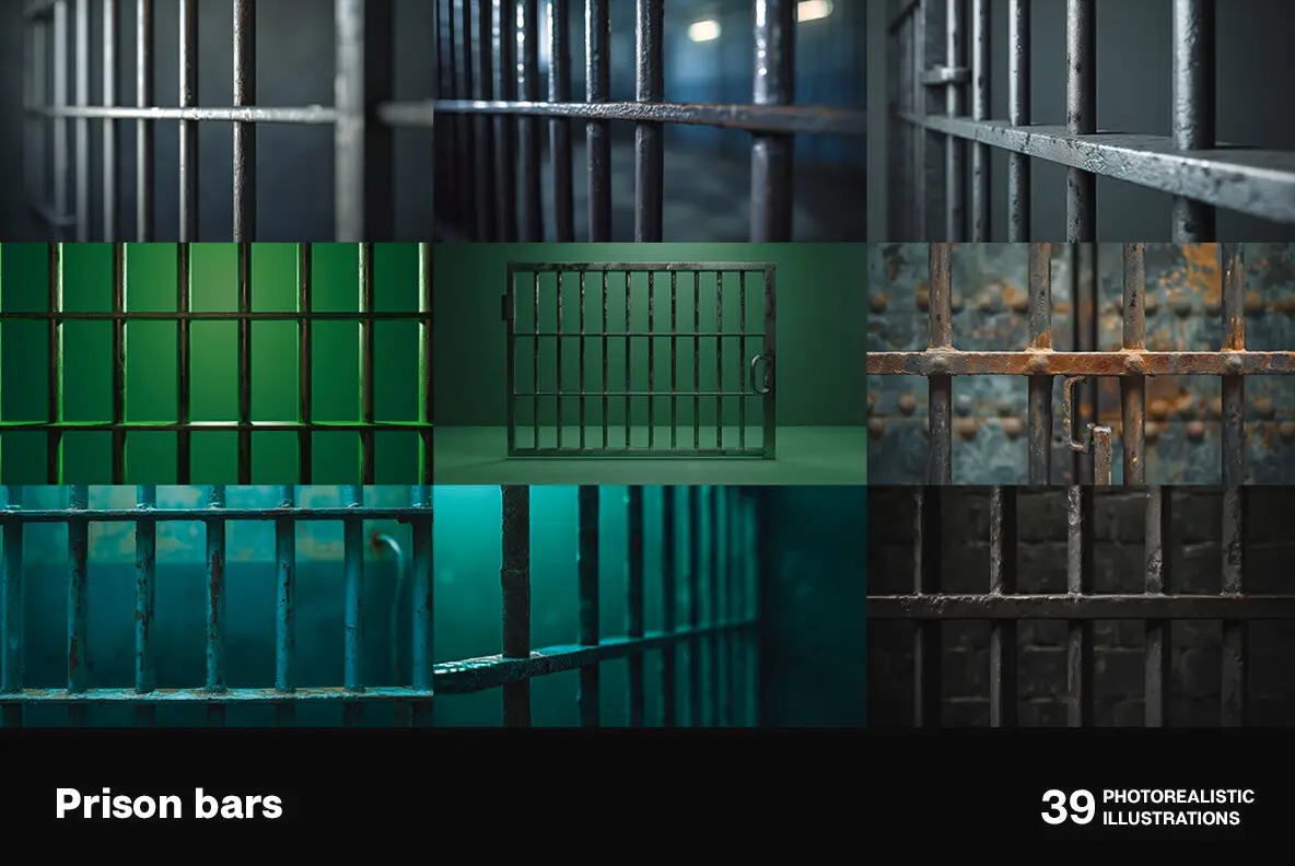 Prison bars Graphics - YouWorkForThem