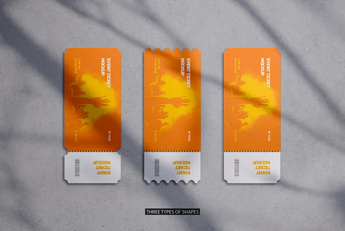 Event Tickets Mockup Graphics - YouWorkForThem