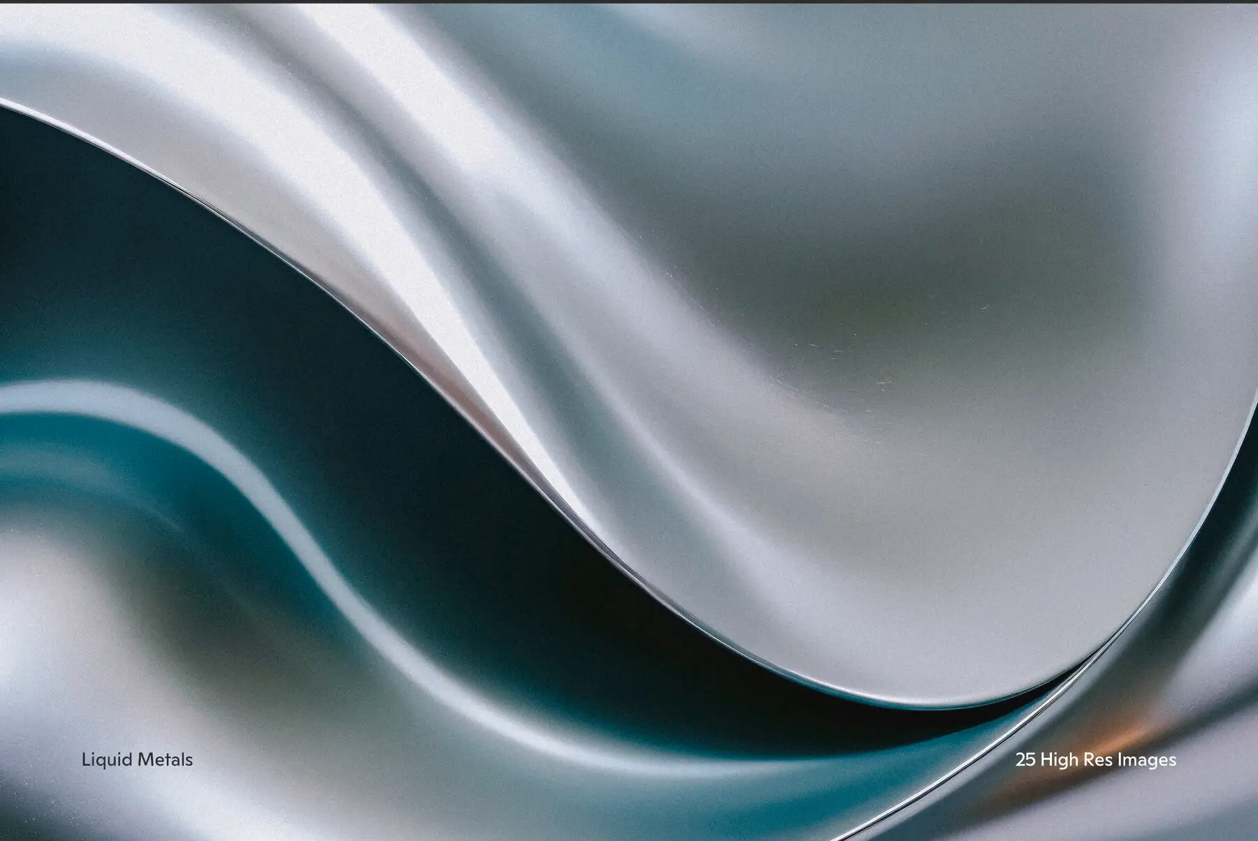 Liquid Metals 2: Sleek AI-Generated Metal Backgrounds by Abstractistic ...