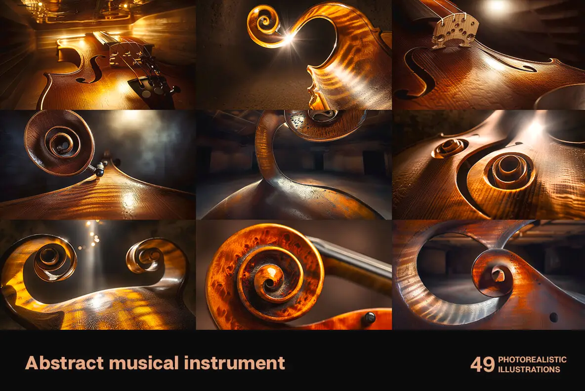 Abstract musical instruments Illustrations - YouWorkForThem